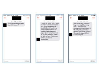 Szexkonverzió - a nagy Tinder kísérlet | PDF