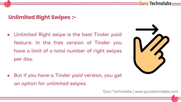 Tinder features a complete and in detail list | PPT