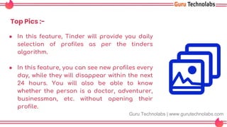 Tinder features a complete and in detail list | PPTX | Social ...