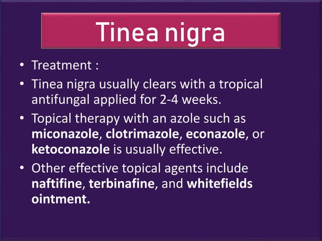 Tinea nigra (Hortaea werneckii)ppt .pptx | Skin and Dermatology ...