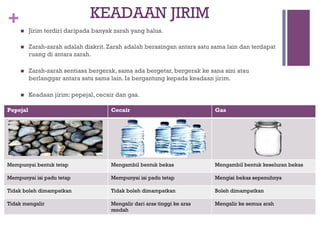Tingkatan 1 (bab 3) : jirim | PDF