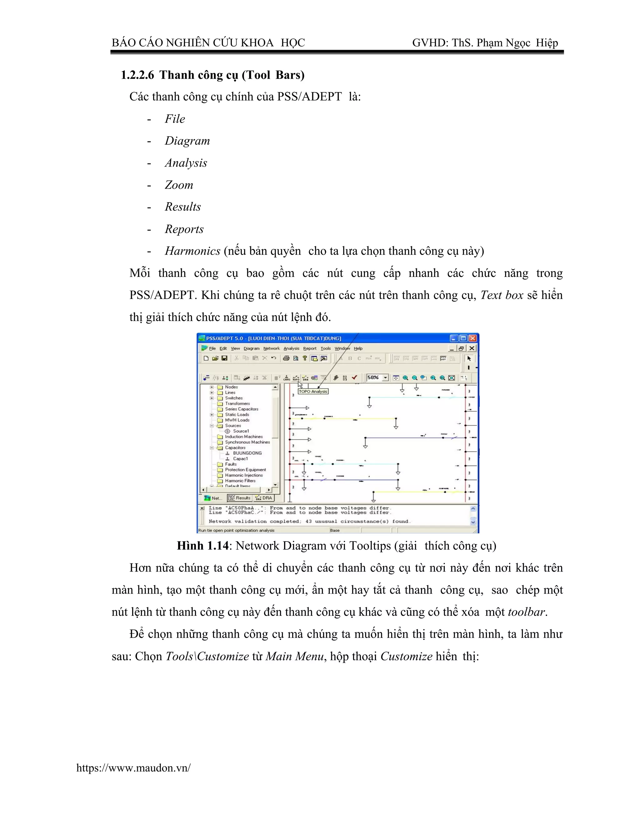 Đề tài Ứng dụng phần mềm PSSADETP bù tối ưu công suất phản kháng cho hệ thống điện huyện Châu ...