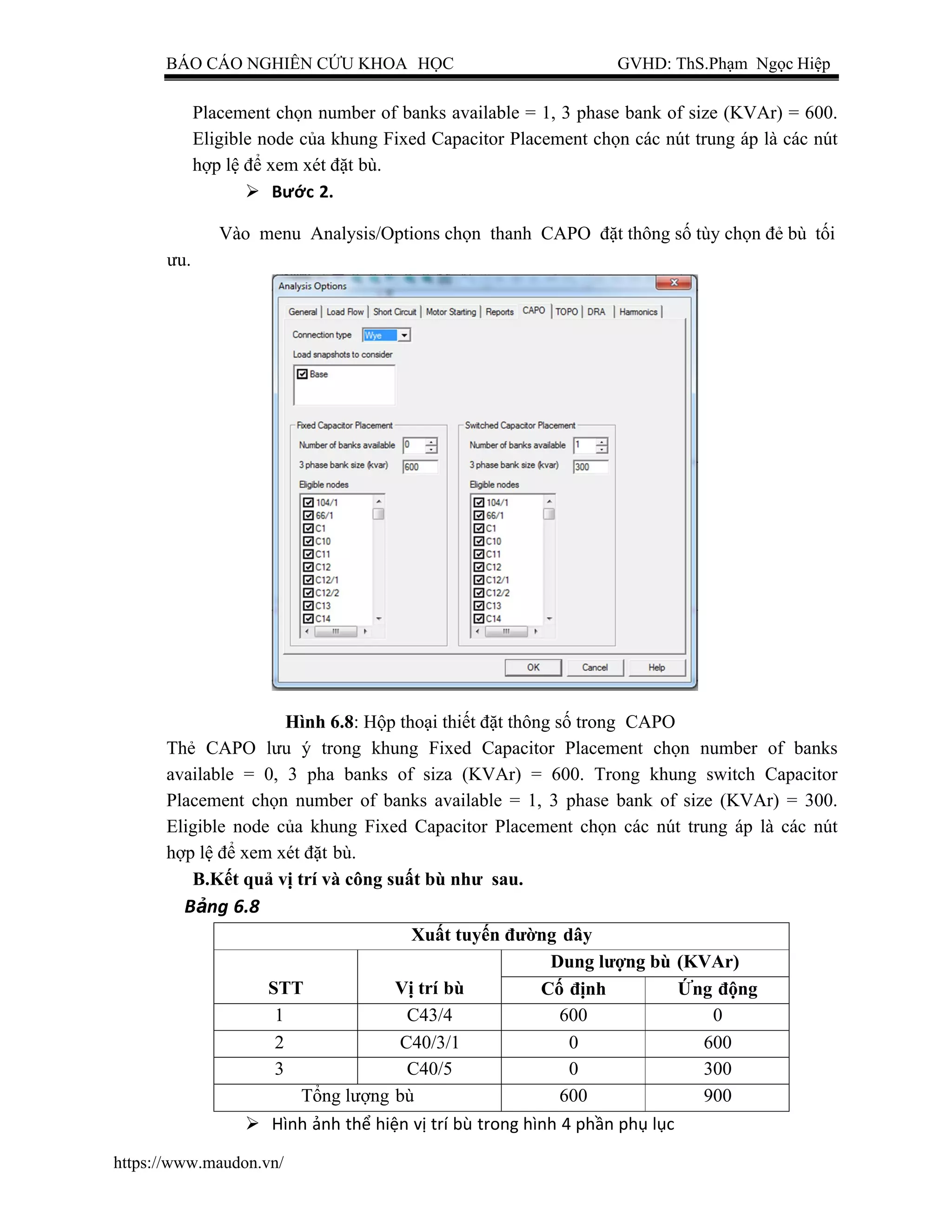 Đề tài Ứng dụng phần mềm PSSADETP bù tối ưu công suất phản kháng cho hệ thống điện huyện Châu ...