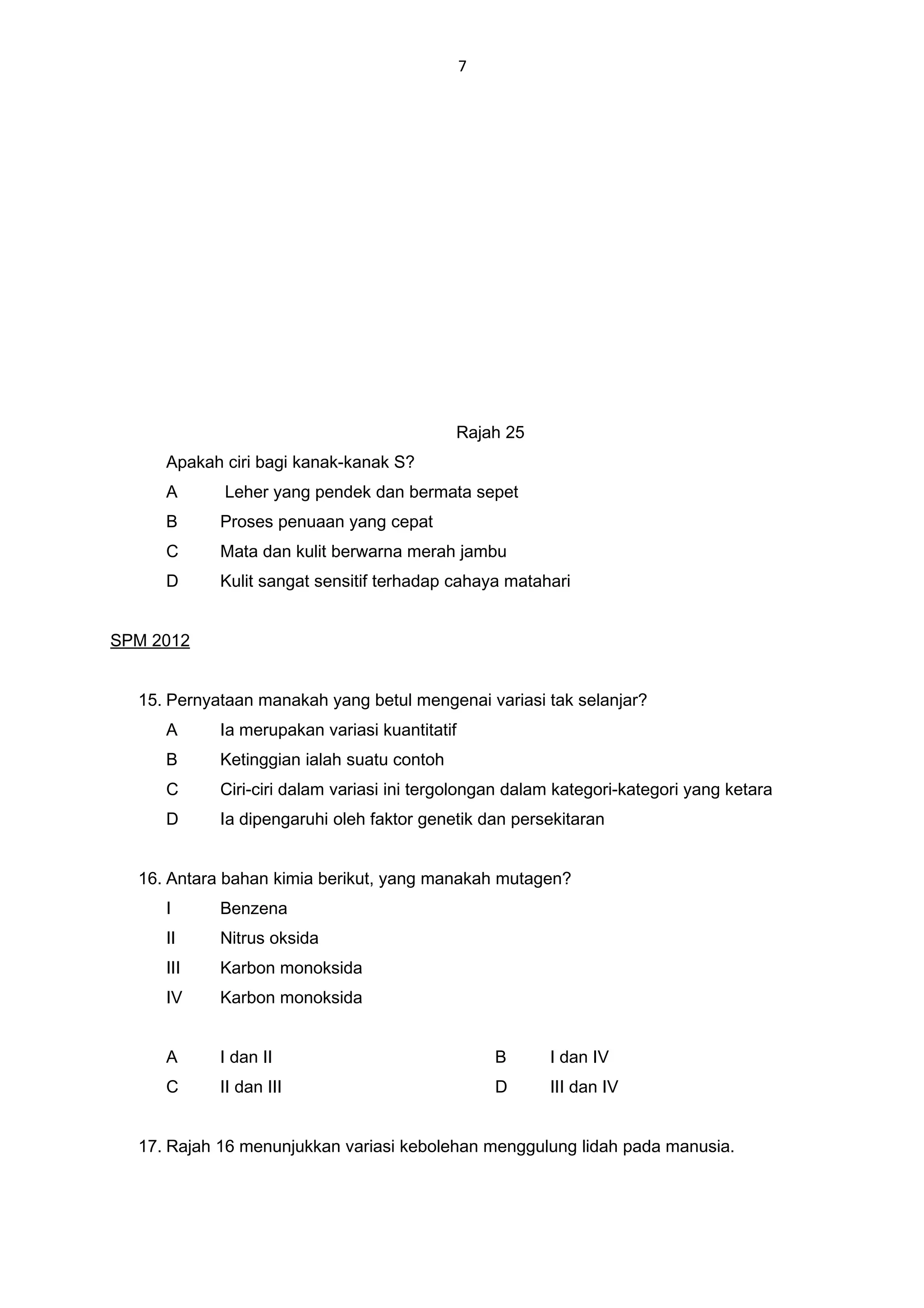 Tingkatan 5 bab 6 variation | PDF