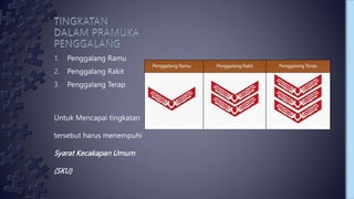 Tingkatan/Golongan dalam Gerakan Pramuka | PPTX