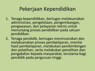 Tingkat dan jenis profesi | PPTX