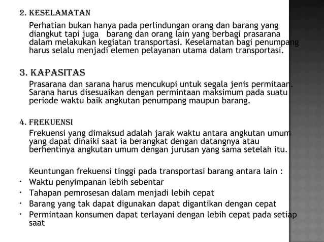 Tingkat Pelayanan Jalan (Level of Service) | PPT