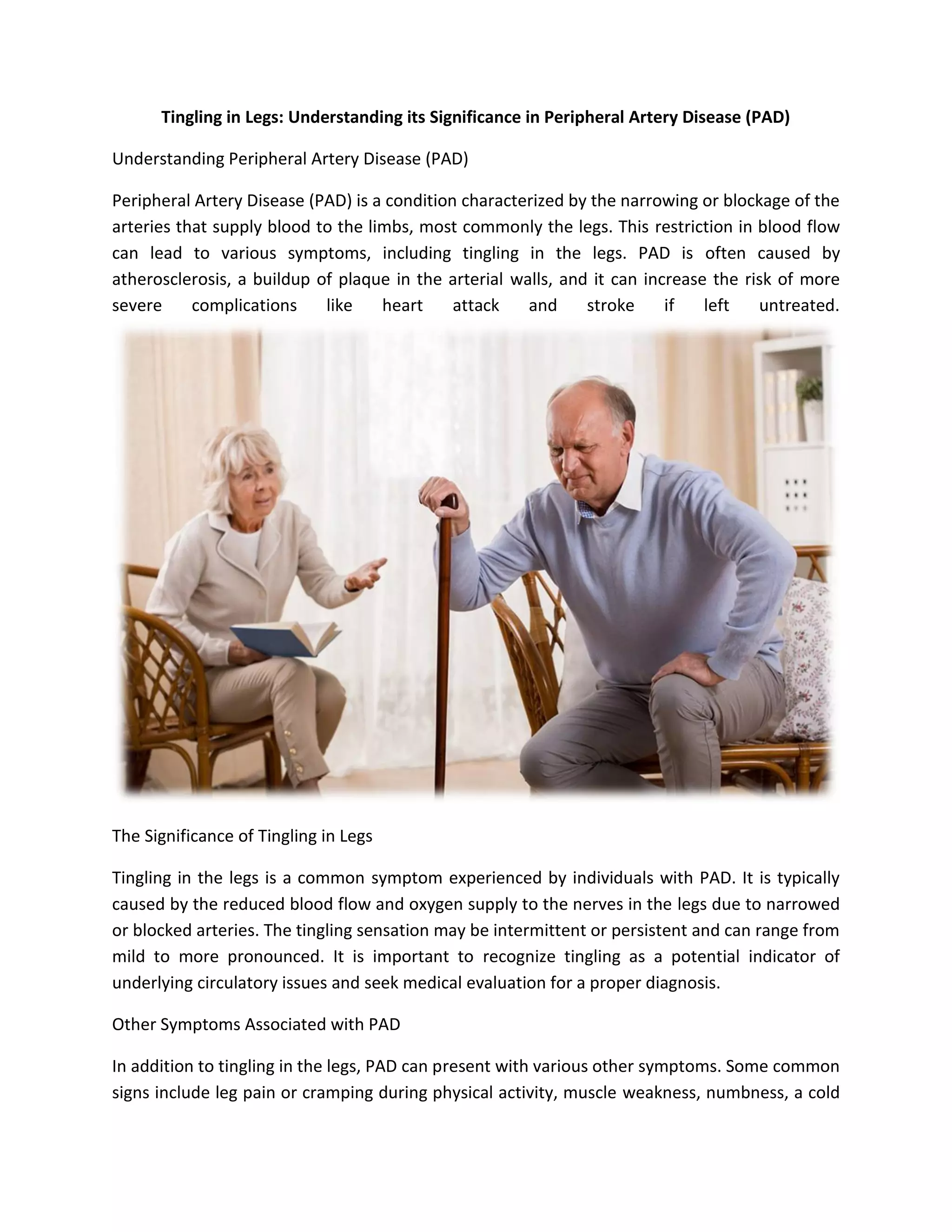 Tingling in legs Causes and Treatment | PDF