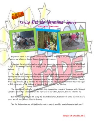 Tingog Sa Kabataan - An Official School Paper | PDF