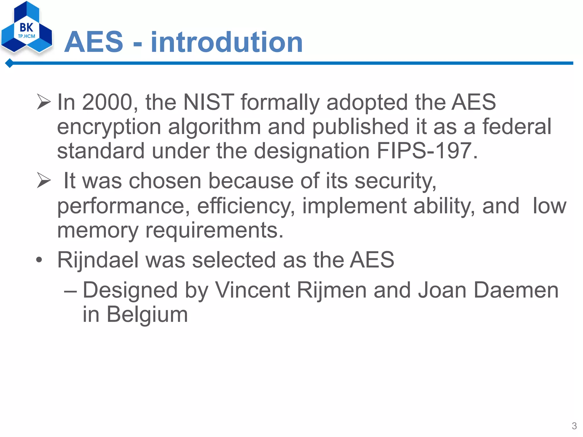 Modified Aes Algorithm Using Multiple S Boxes Ppt Free Download