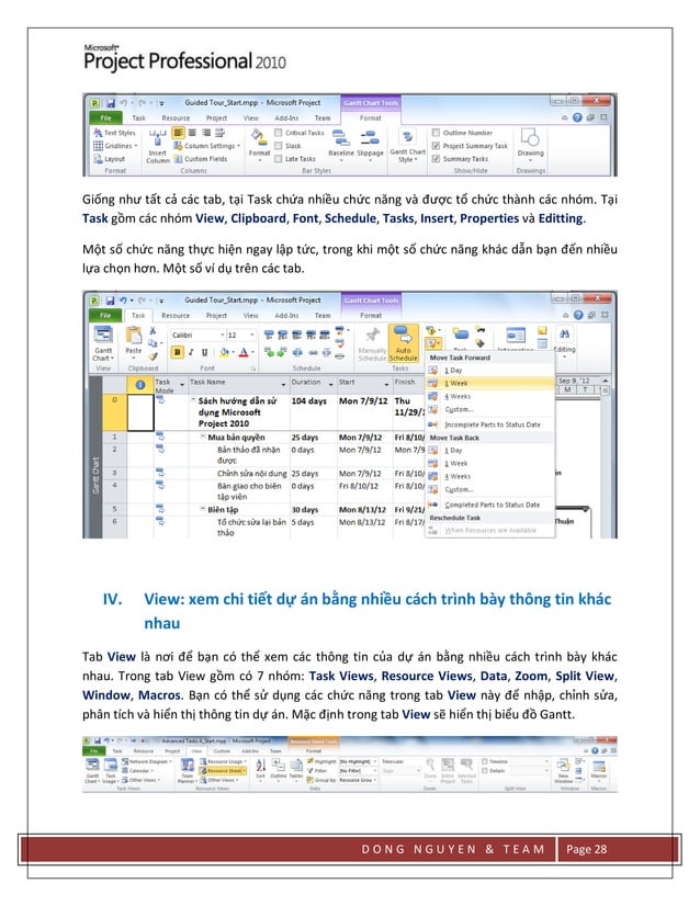 Tin hoc ung dung trong quan tri (ms project) | PDF