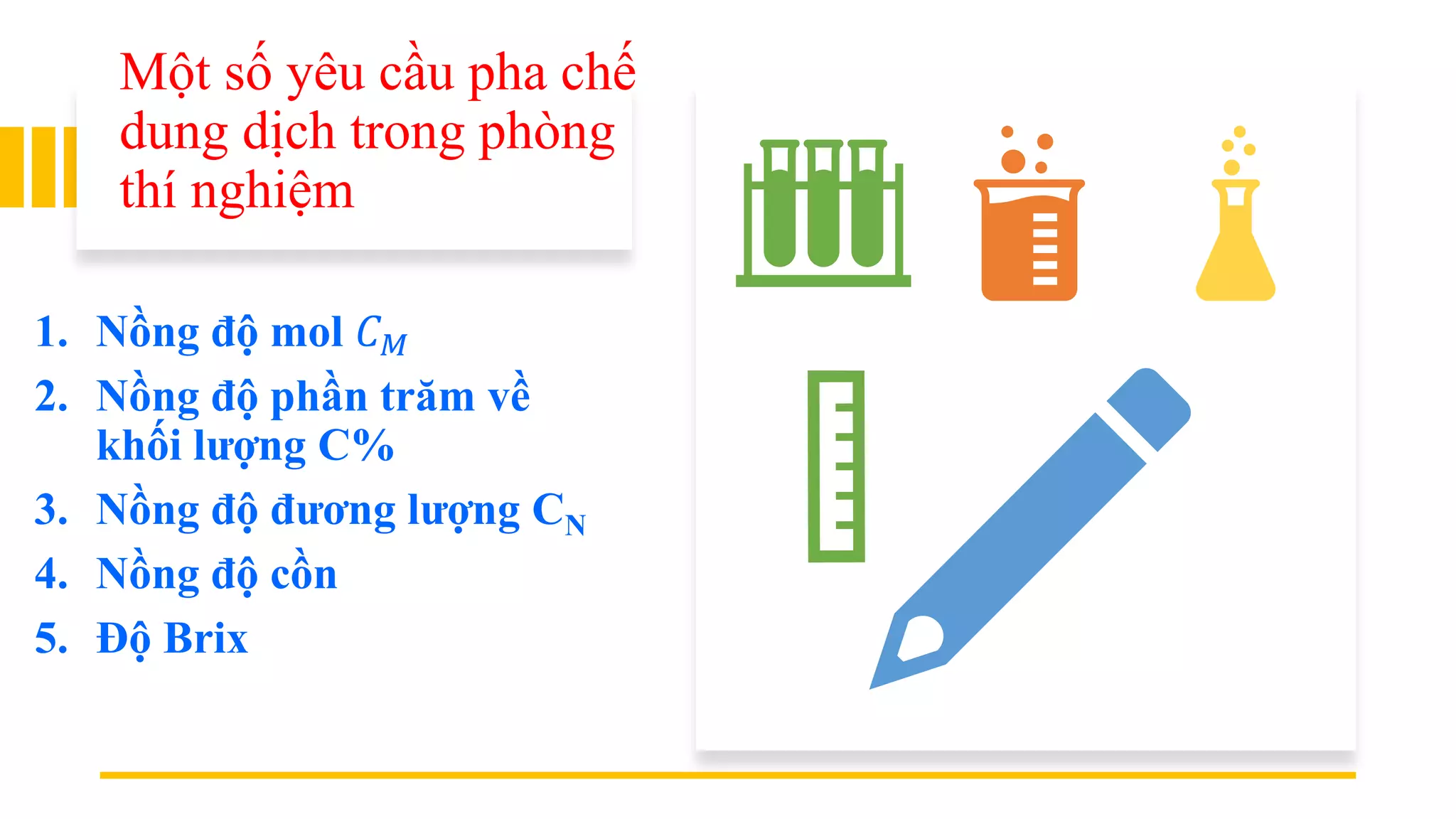TÍNH TOÁN PHA CHẾ HÓA CHẤT PHÒNG THÍ NGHIỆM | PDF