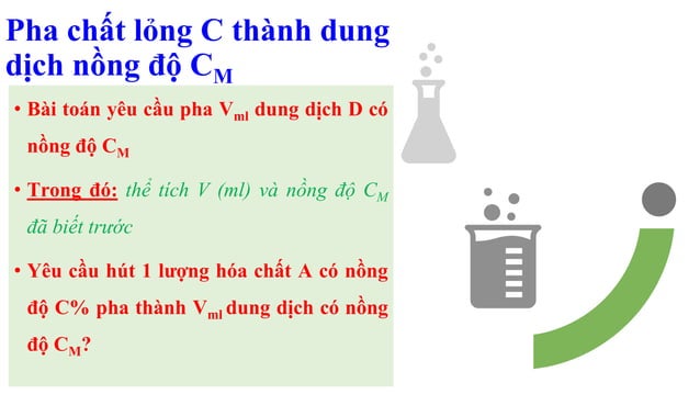TÍNH TOÁN PHA CHẾ HÓA CHẤT PHÒNG THÍ NGHIỆM | PDF