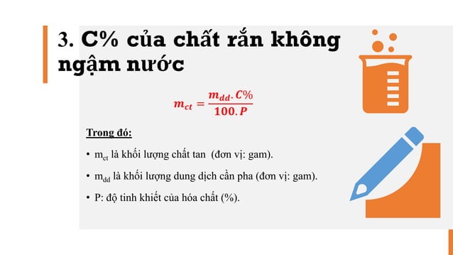 TÍNH TOÁN PHA CHẾ HÓA CHẤT PHÒNG THÍ NGHIỆM | PDF