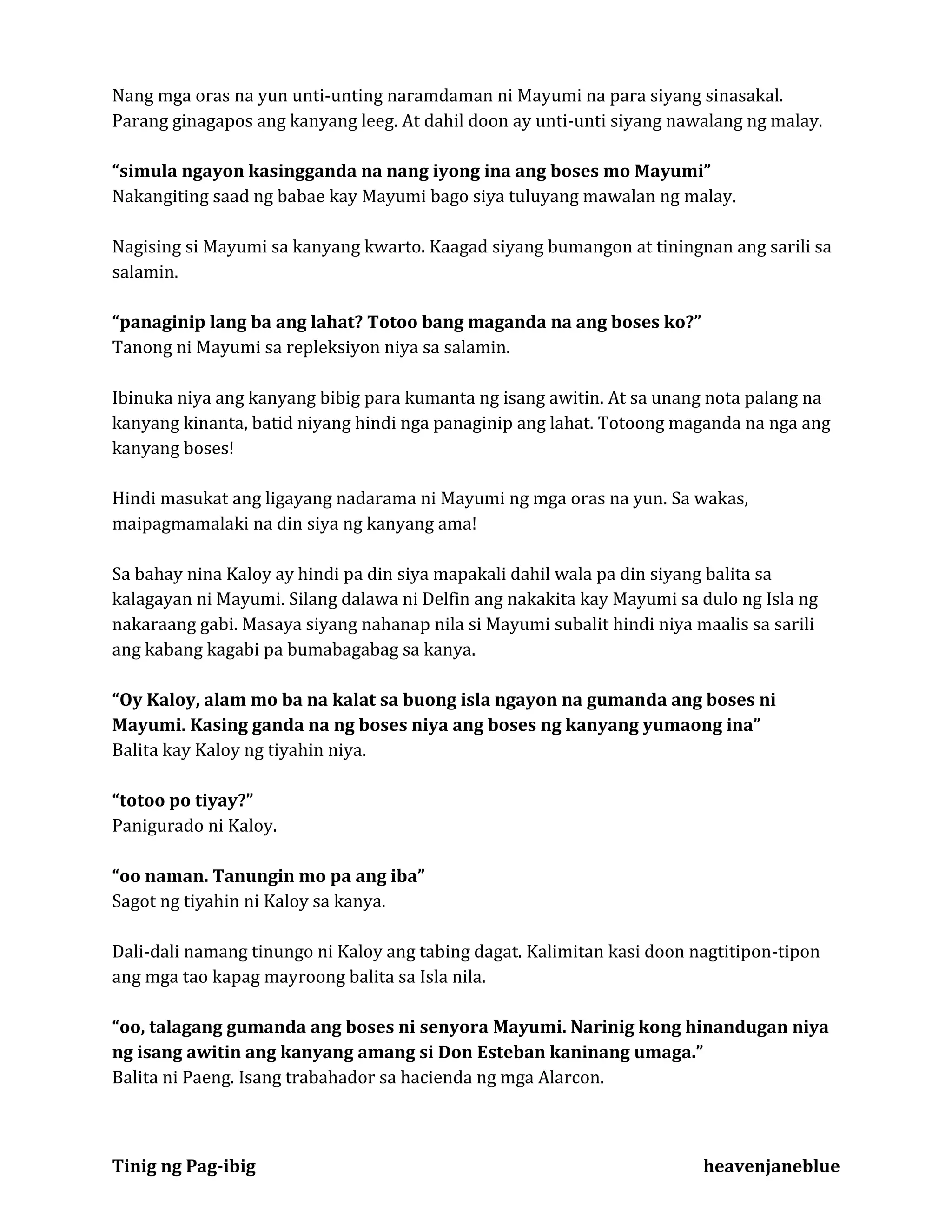 Tinig ng Pag-ibig (Short Story) | DOCX