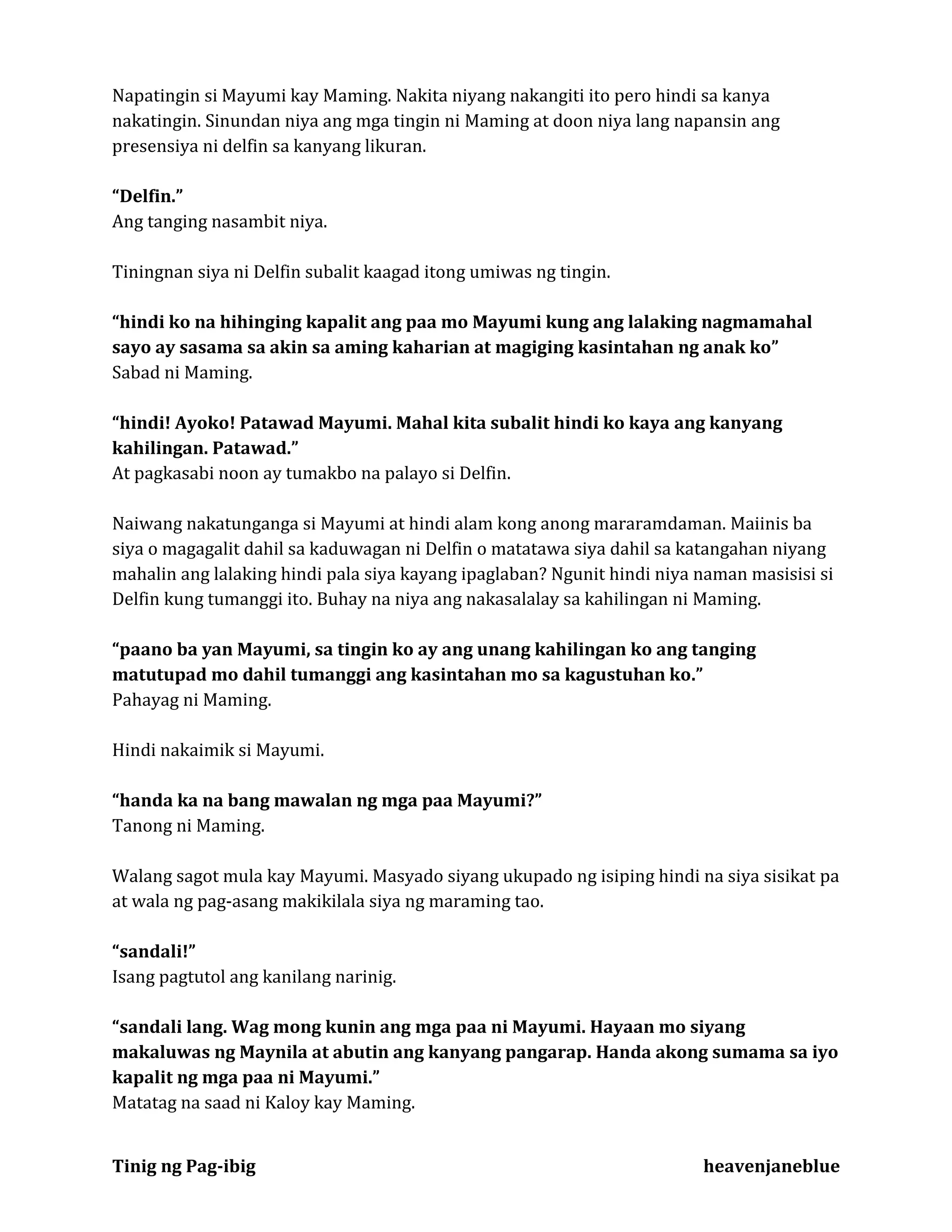 Tinig ng Pag-ibig (Short Story) | DOCX