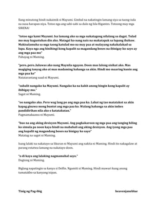 Tinig ng Pag-ibig (Short Story) | DOCX