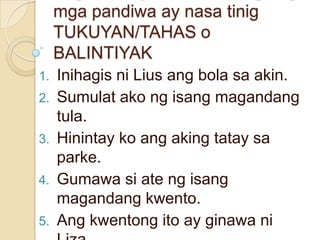 Tinig ng pandiwa | PPT