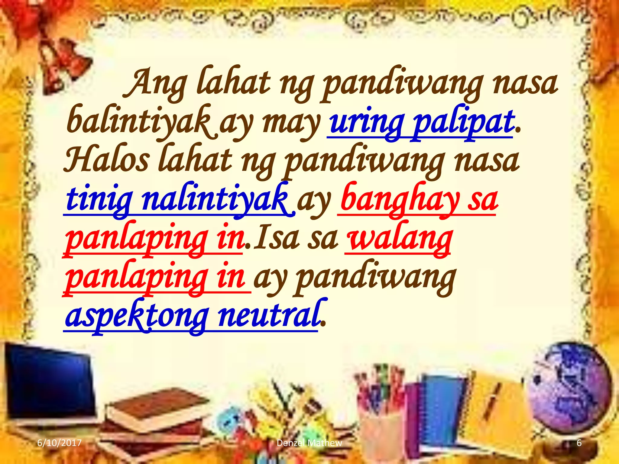 Tinig ng pandiwa | PPTX