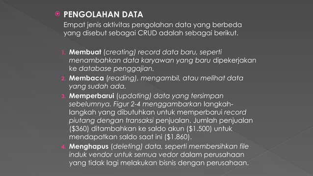 Tinjauan Pemrosesan Transaksi dan Sistem Enterprise Resource Planning ...