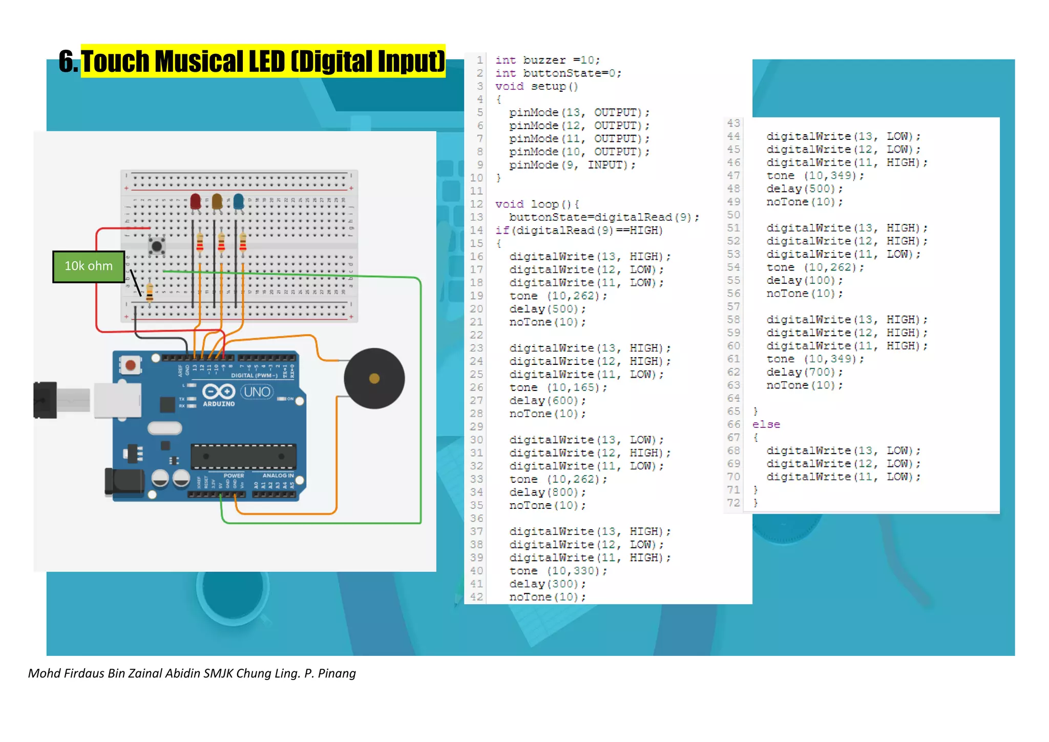 Tinker cad arduino basic RBT Form 2 | PDF