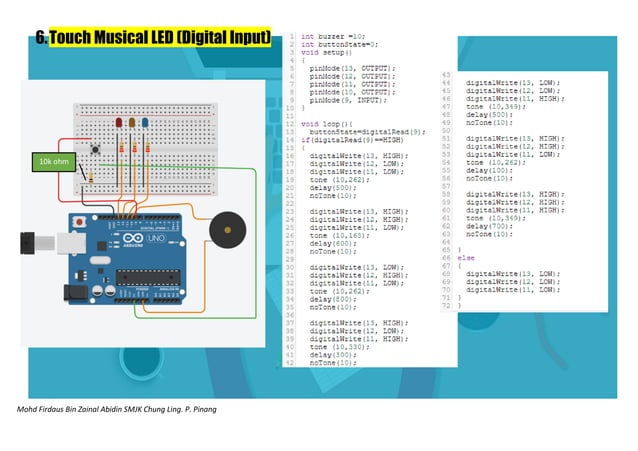 Tinker cad arduino basic RBT Form 2 | PPT