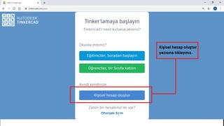 Tinkercad hesap olusturma | PDF
