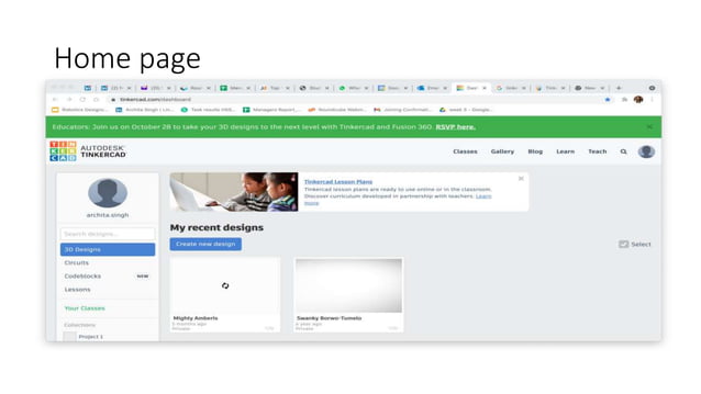 Tinker cad intro | PPTX | Computing | Technology & Computing
