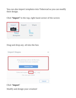 Tinkercad pdf tutorial | PDF