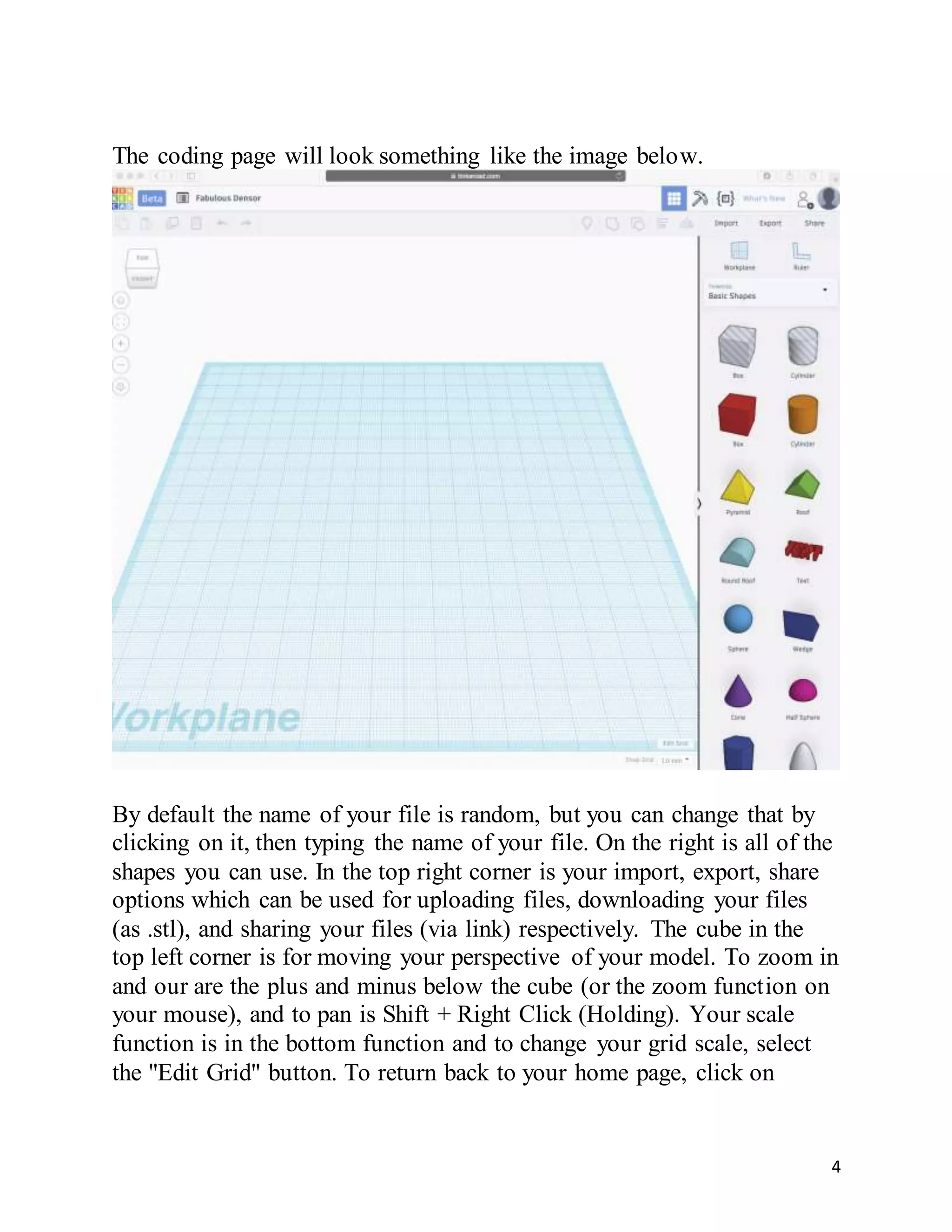 Tinkercad: The Basics | DOCX