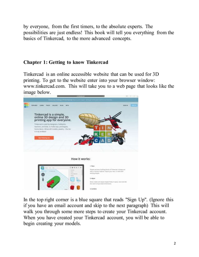 Tinkercad: The Basics | DOCX