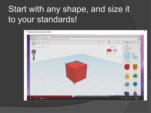 Tinkercad Tutorial- COM 250 | PPT