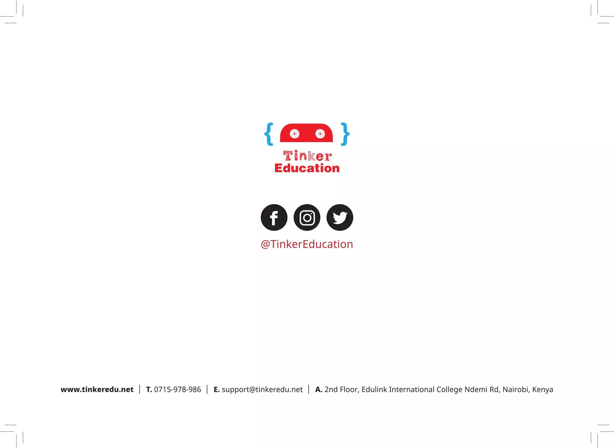 Tinker Educationbrochure 2019 Ppt