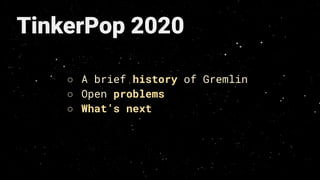 TinkerPop 2020 | PPT