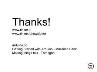 Art + Tech: Public conversations through Arduino | PPT