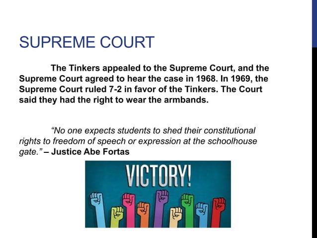 Tinker v. Des Moines | PPTX