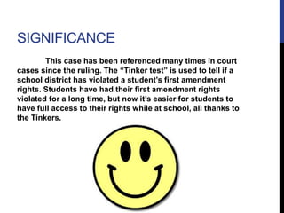 Tinker v. Des Moines | PPTX