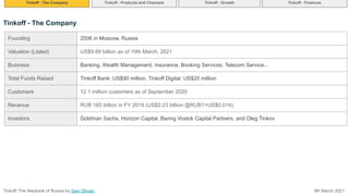 Tinkoff: The Neobank of Russia | PDF