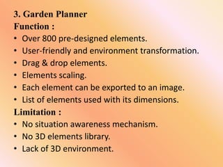 Computer aided design for landscape gardening | PPTX