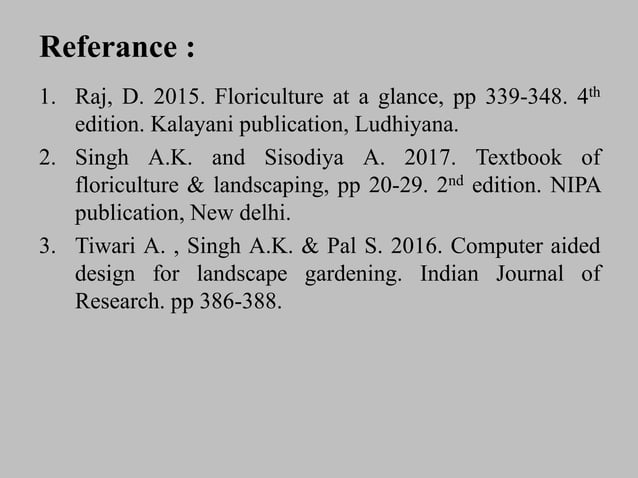 Computer aided design for landscape gardening | PPTX
