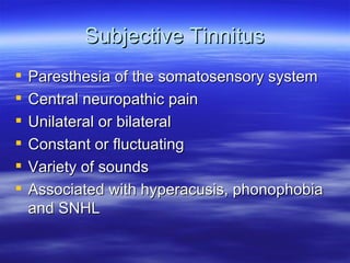 Tinnitus | PPT