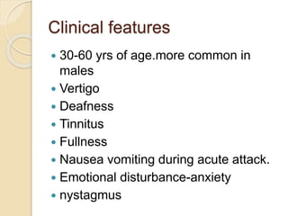 common Inner ear Disorders | PPTX