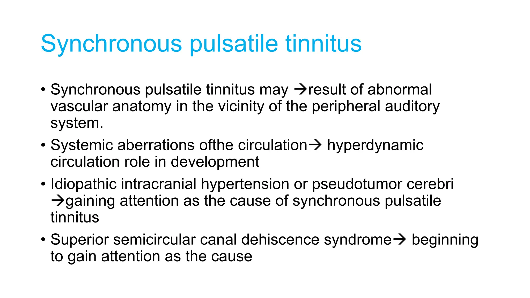 pulsatile Tinnitus ENT AND HEAD NECK SURGERY.pptx