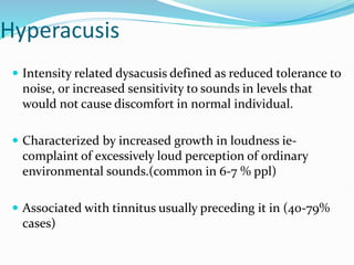 TINNITUS & HYPERACUSIS.pptx