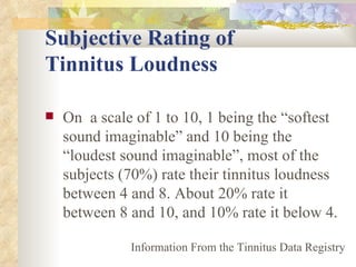 Tinnitus Introduction | PPT | Ear, Nose and Throat Conditions ...