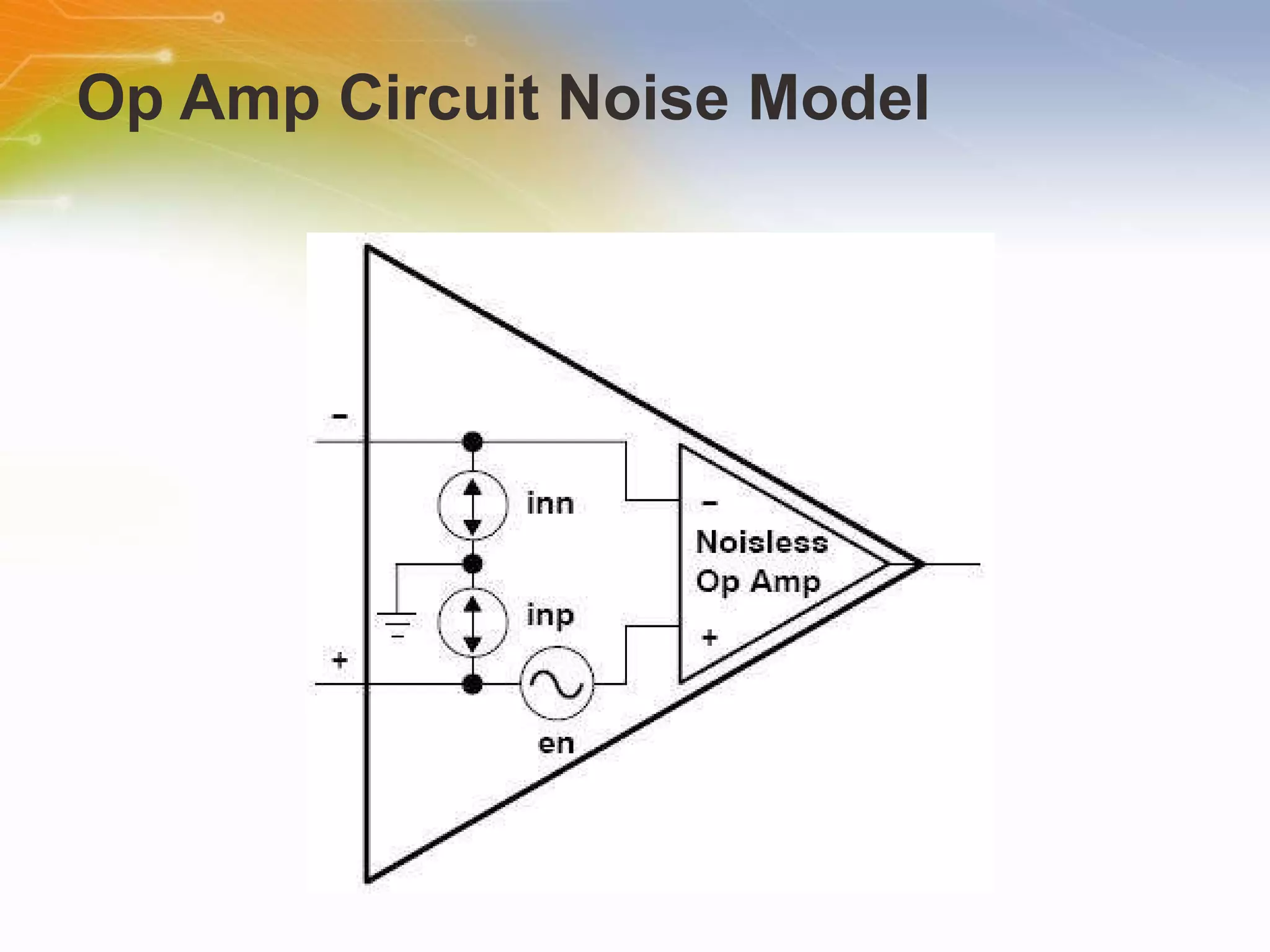 Noise Analysis in Op Amp | PPT