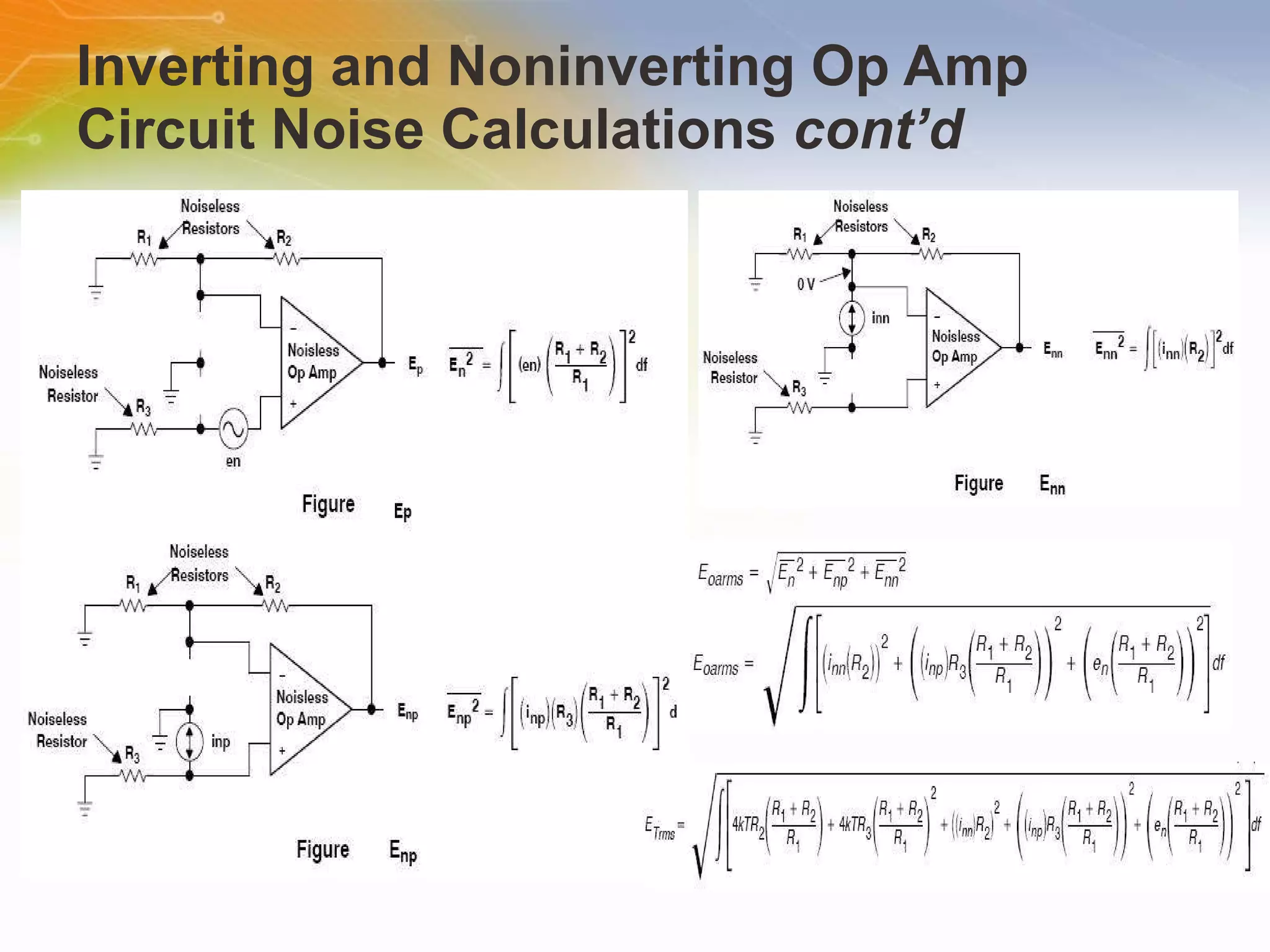 Noise Analysis in Op Amp | PPT