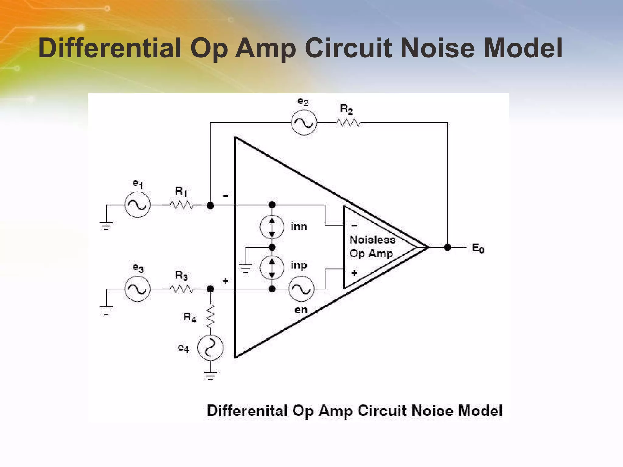 Noise Analysis in Op Amp | PPT