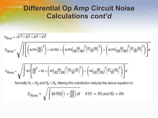 Noise Analysis in Op Amp | PPT