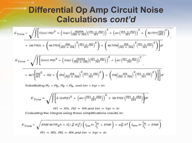 Noise Analysis in Op Amp | PPT